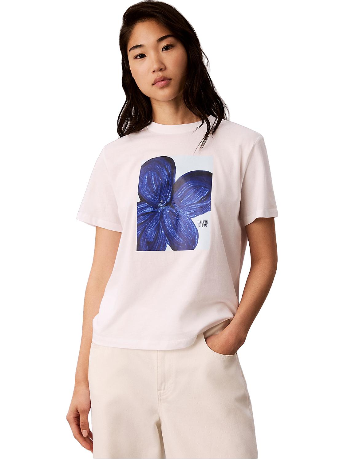 CALVIN KLEIN Calvin Klein Jeans Floral Graphic Logo T-Shirt